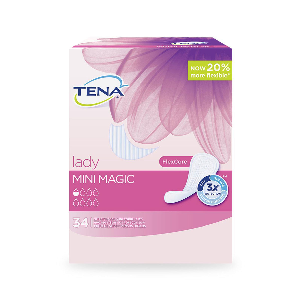 TENA Lady Slipeinlagen 34 Stück Mini Magic – medizinbedarf.eu